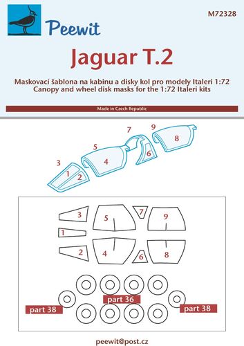 Peewit 72328 Jaguar T.2 (For Italeri Kits)