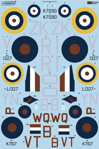 Xtradecal 48198 Bristol Blenheim Mk.I / Mk.IF (5 schemes)