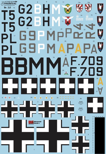 Xtradecal 48181 Dornier Do-215 B-1/B-2/B-4/B-5 (6 schemes)