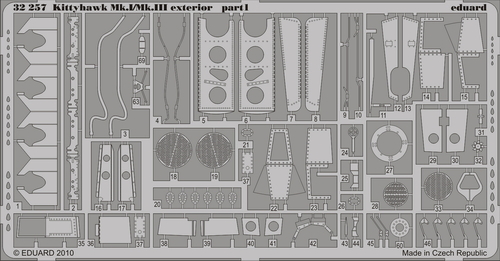 Eduard 32257 Kittyhawk Mk.I/Mk.III exterior HASEGAWA