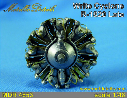 Metallic Details MDR4853 Engine Wright R-1820 Cyclone late