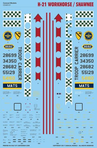 Caracal Models 48121 Piasecki H-21 - also known as the 'Flying Banana'