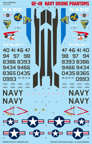 Caracal Models 72104 McDonnell QF-4 B Navy Drone Phantoms
