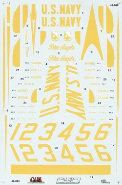 CAM 48080 Douglas A-4 F Skyhawk Blue Angels Team 1 - 6