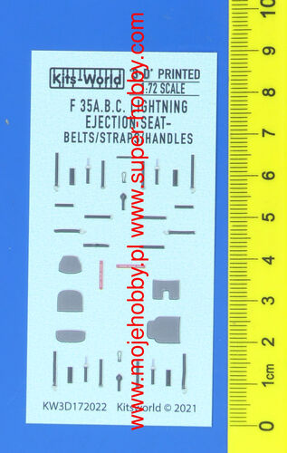 Kits World 3D172022 Lockheed-Martin F-35 A/B/C Lightning II MB MK16 Ejection seat set Full Colour 3D Seat Belt decals