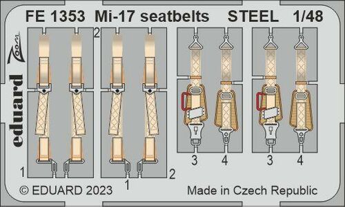 Eduard FE1353 Mi-17 seatbelts STEEL AMK