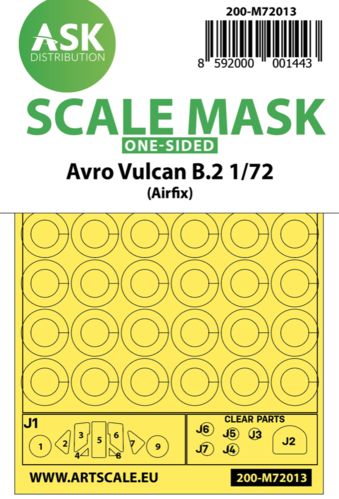 Art Scale Kit M72013 Avro Vulcan B.2 one-sided