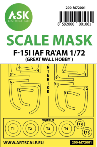 Art Scale Kit M72001 F-15I IAF RA´AM double-sided