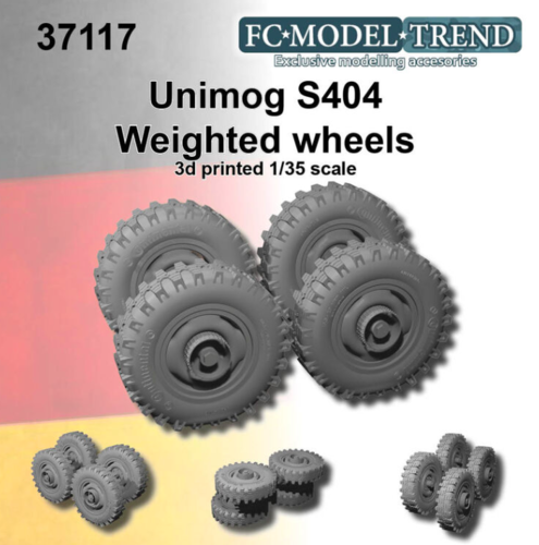 FC ModelTrend 37117 Unimog S404 weighted wheels