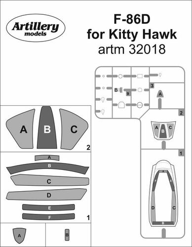 ARTILLERY Models 32018 F-86D Kittyhawk