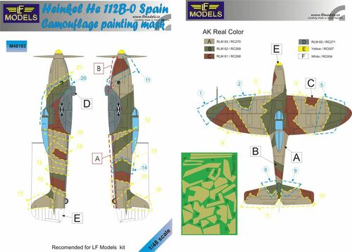 LF Models M48103 Heinkel He 112 over Spain