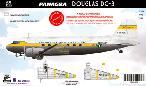 8aDecs 7909-160-72 Douglas DC-3 Panagra