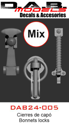 DAB Models 24-005 Bonnet locks Mix