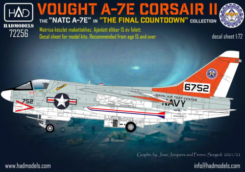 HAD Models 72256 A-7E US NAVAL Air Test Center " The final Copuntdown"