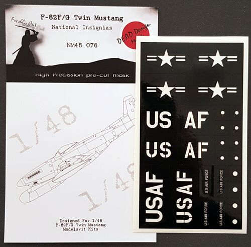 DEAD Design Models NM48076 F-82G Twin Mustang Nat. Insignias