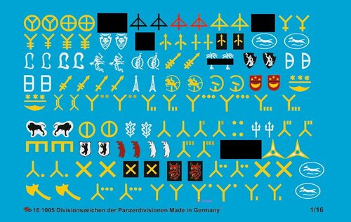 Peddinghaus-Decals 1005 German Tank Division Unit Signs