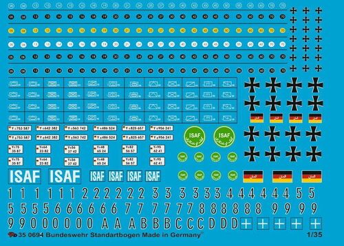 Peddinghaus-Decals 0694 Modern German Army Iron Crosses, Road Class Signs, Tactical Markings