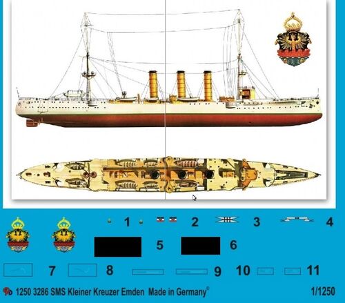 Peddinghaus-Decals 3286 SMS Small Cruiser Emden