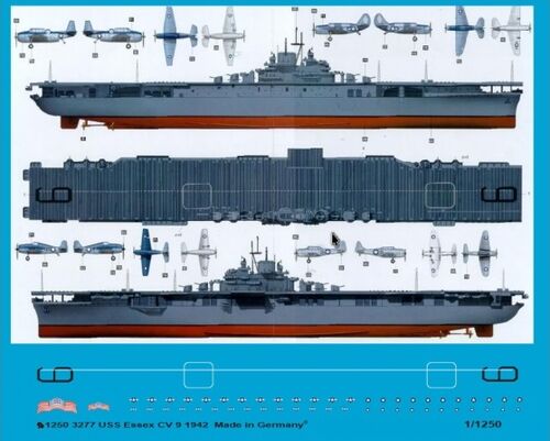 Peddinghaus-Decals 3277 US Carrier USS Essex CV 9