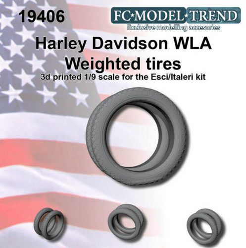 FC ModelTrend 19406 Harley Davidson WLA weighted tires