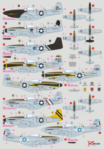 DKdecals 48026 P-51D/K Mustang 14th AF