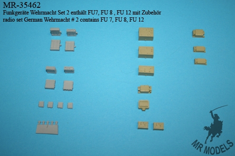 MR Modellbau 35462 Radio set German Wehrmacht 2 contains FU 7, FU 8, FU 12