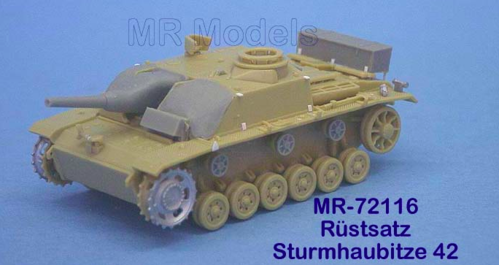 MR Modellbau 72116 Concrete armour & stowage boxes Sturmhaubitze 42