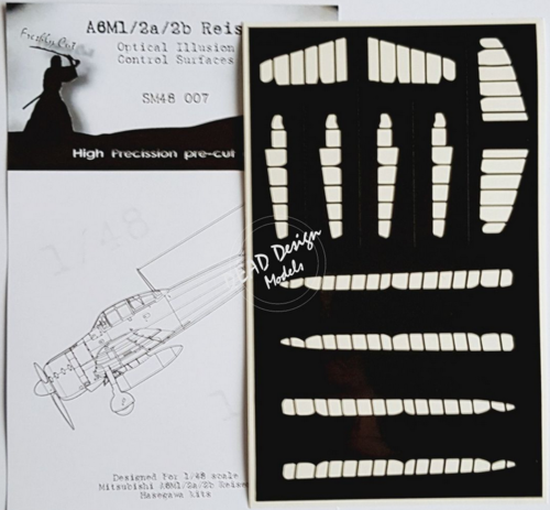 DEAD Design Models SM48007 A6M1/ 2a/ 2b/ 2-N Control Surfaces