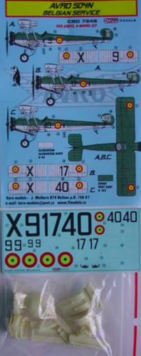 Kora Models CSD7248 Avro 504N Belgian