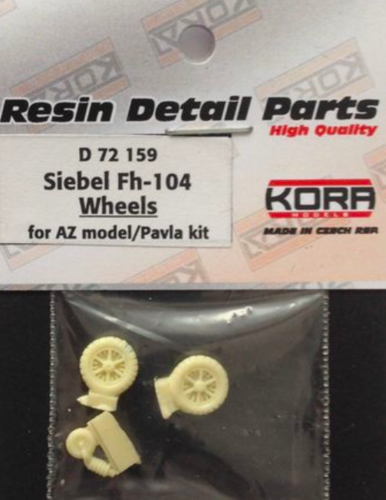 Kora Models D72159 Siebel Fh-104 wheels