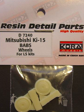 Kora Models D7240 Mitsubishi Ki-15 wheels