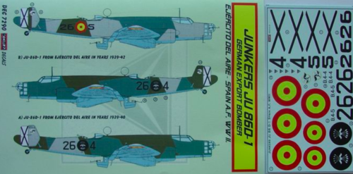 Kora Models Dec7290 Ju 86D-1Spain