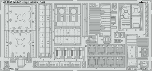 DISCONTINUED Eduard 481057 Mi-24P cargo interior ZVEZDA