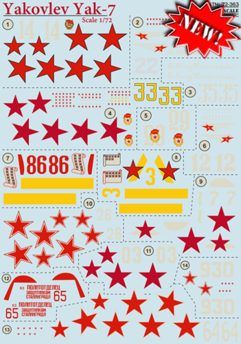 Print Scale 72-363 Yakovlev Yak-7