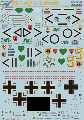 Print Scale 48-049 Me 109 F2 Part 2