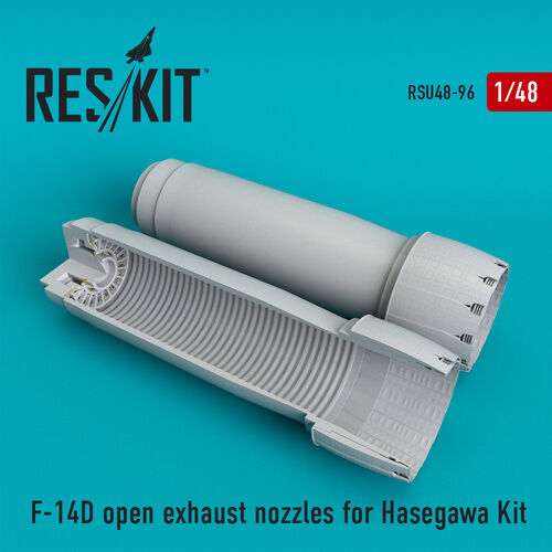 DISCONTINUED RES/KIT U48-0096 F-14 (D) open exhaust nozzles for Hasegawa Kit