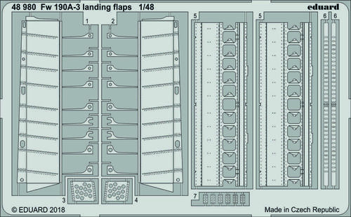 DISCONTINUED Eduard 48980 Fw 190A-3 landing flaps EDUARD