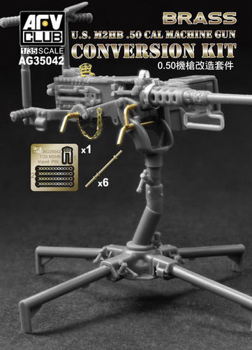 AFV Club AG35042 U.S. M2HB .50 Cal Machine Gun Conversion Kit