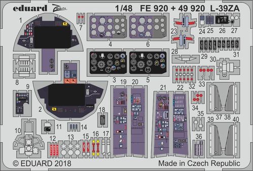 DISCONTINUED Eduard 49920 L-39ZA Trumpeter
