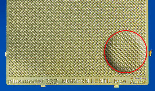 Plus Model 332 Engraved plate - Modern lentil