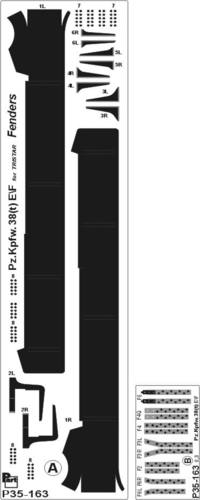 Part P35-163 Pz.Kpfw.38(t) Ausf.E/F fenders Tristar