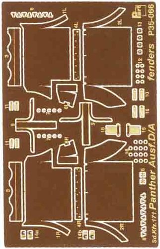 Part P35-066 Panther Ausf.A fenders Dragon