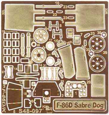 Part S48-097 F-86D Sabre Dog Academy