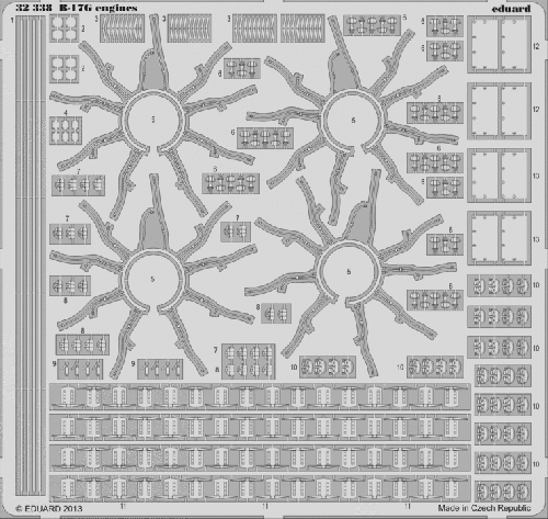 Eduard 32338 B-17G engines HK MODELS