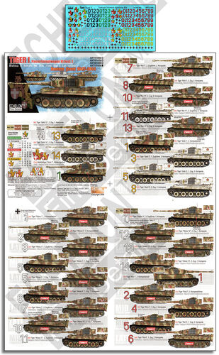Echelon Fine Details AXT721056 Tiger I Panzerkampfwagen VI Ausf. E - Schwere Panzer Abteilung 506 - Eastern Front 1943-1944
