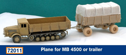 Schatton 72011 Cover for Mercedes MB L-4500 or trailer (for Schatton Modellbau kits)