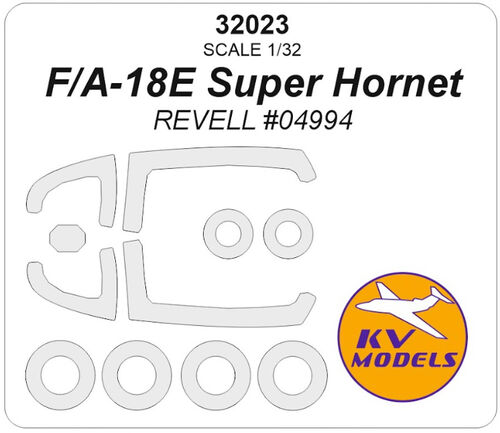 KV Models 32023 F/A-18E Super Hornet And Wheels Masks