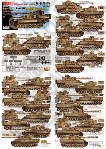 Echelon Fine Details AXT351064 SchPzAbt 503 Tiger I - Kursk 1943 Operation Citadel 2.K & St.
