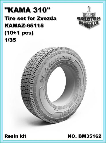 Balaton Modell BM35162 Kamaz Tire Set - KAMA 310 for Zvezda dumper kit (11 pcs)