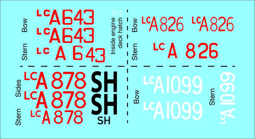 Black Lion Decals 72070 British LCA Landing Craft - Operation Infatuate 1944